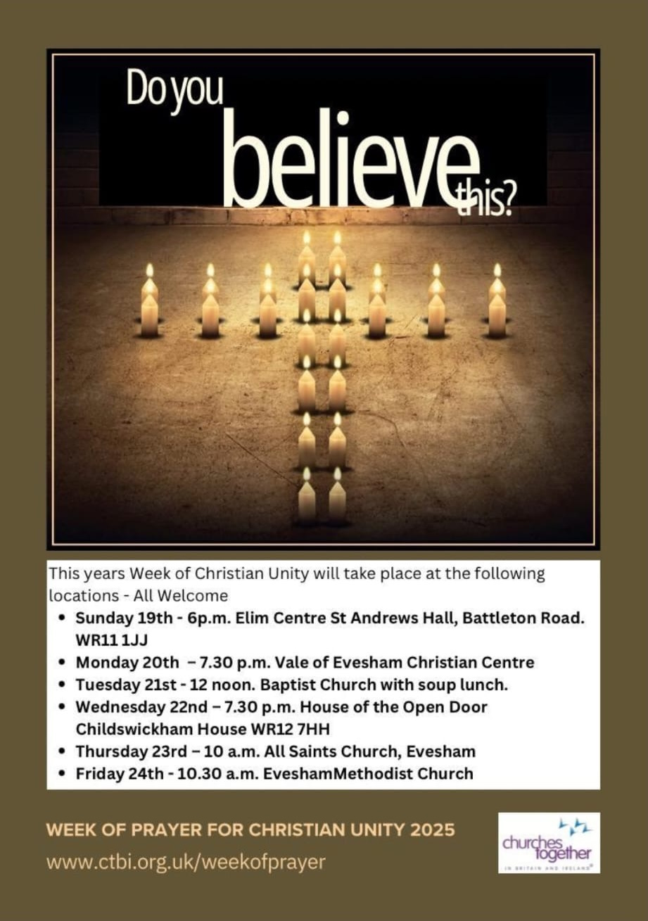 Christian Unity week Jan 2025 – The House of the Open Door Community